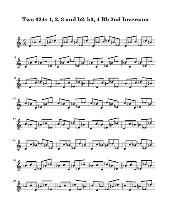Harmonic and Melodic Equivalence V9B Trichord Pair - Muse EekMuse Eek